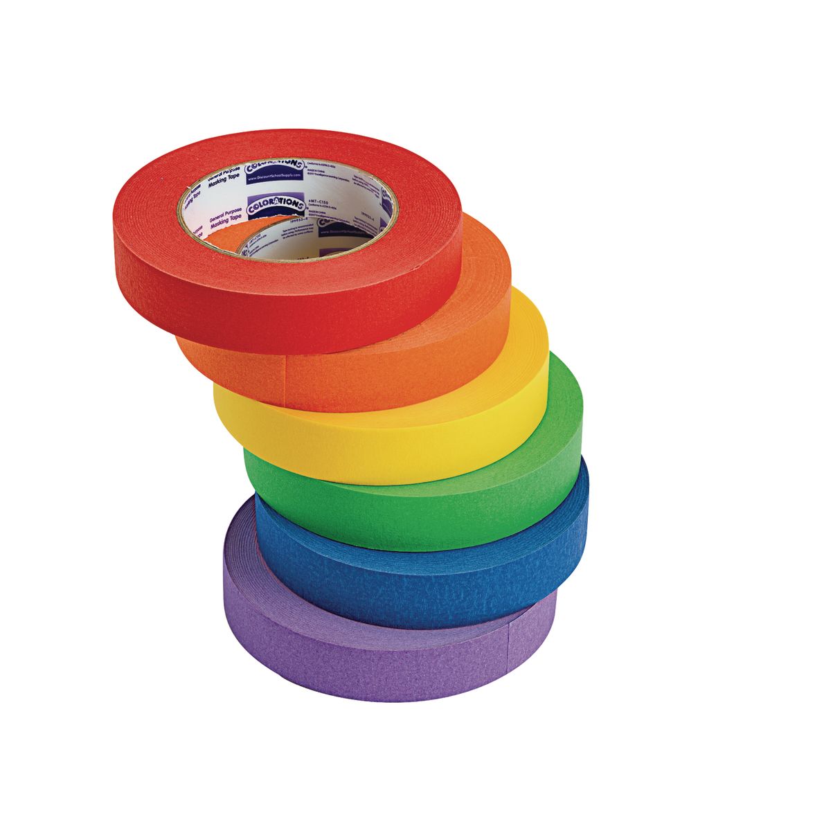 Colorations® 1" Colored Masking Tape Value Pack - Set of 6