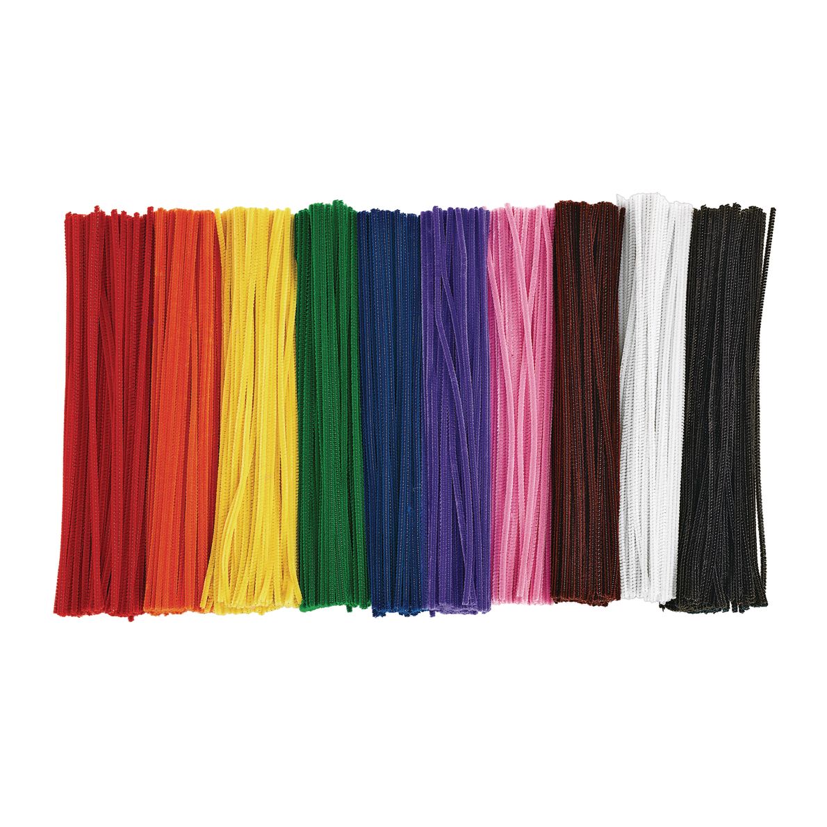 Colorations® 12" Pipe Cleaners - 1,000 Piece Value Pack, 10 colors, 100 ...