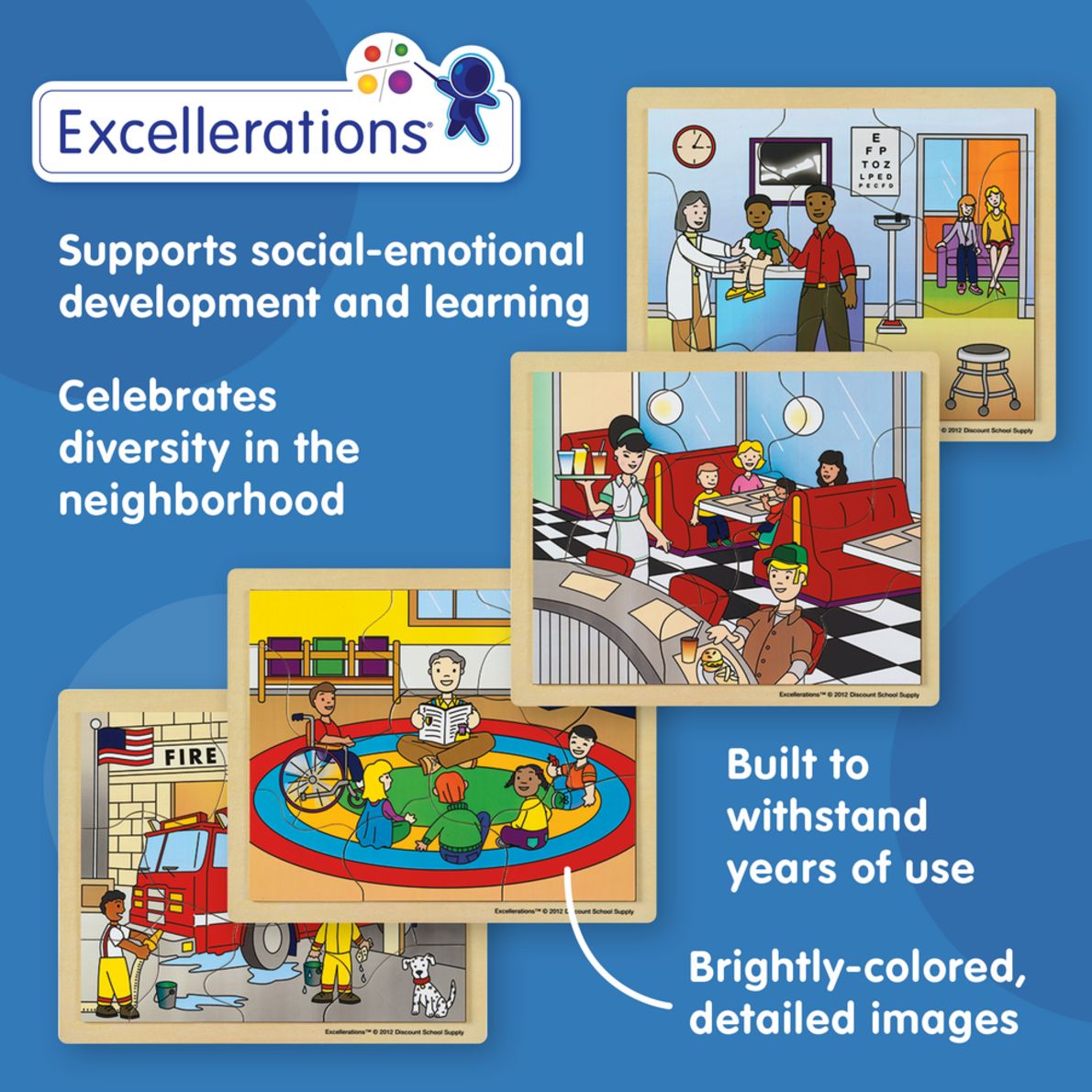 Excellerations® In My Community Puzzles - Set of 12