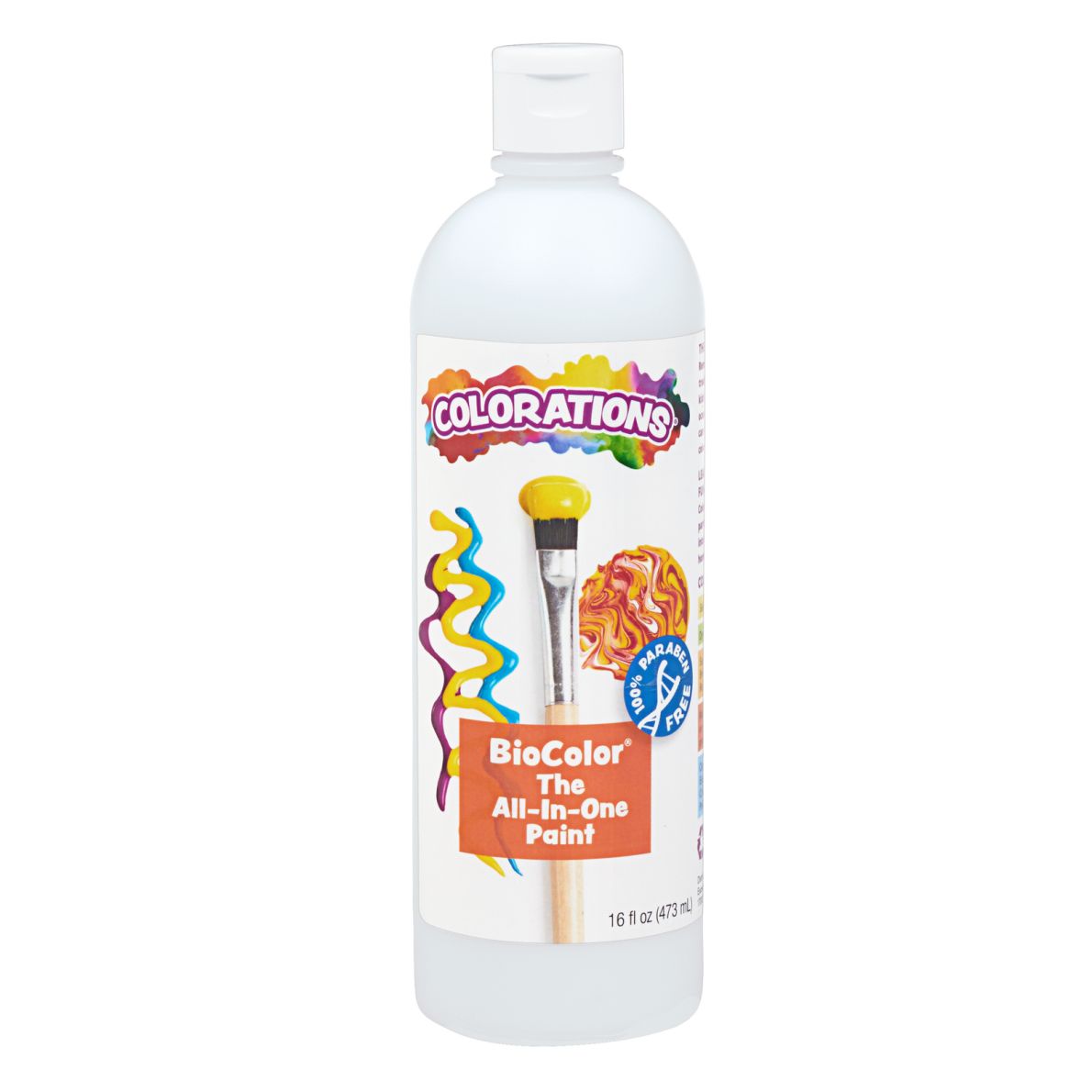 Colorations® Paraben-Free BioColor® Paint- White, 16 oz.