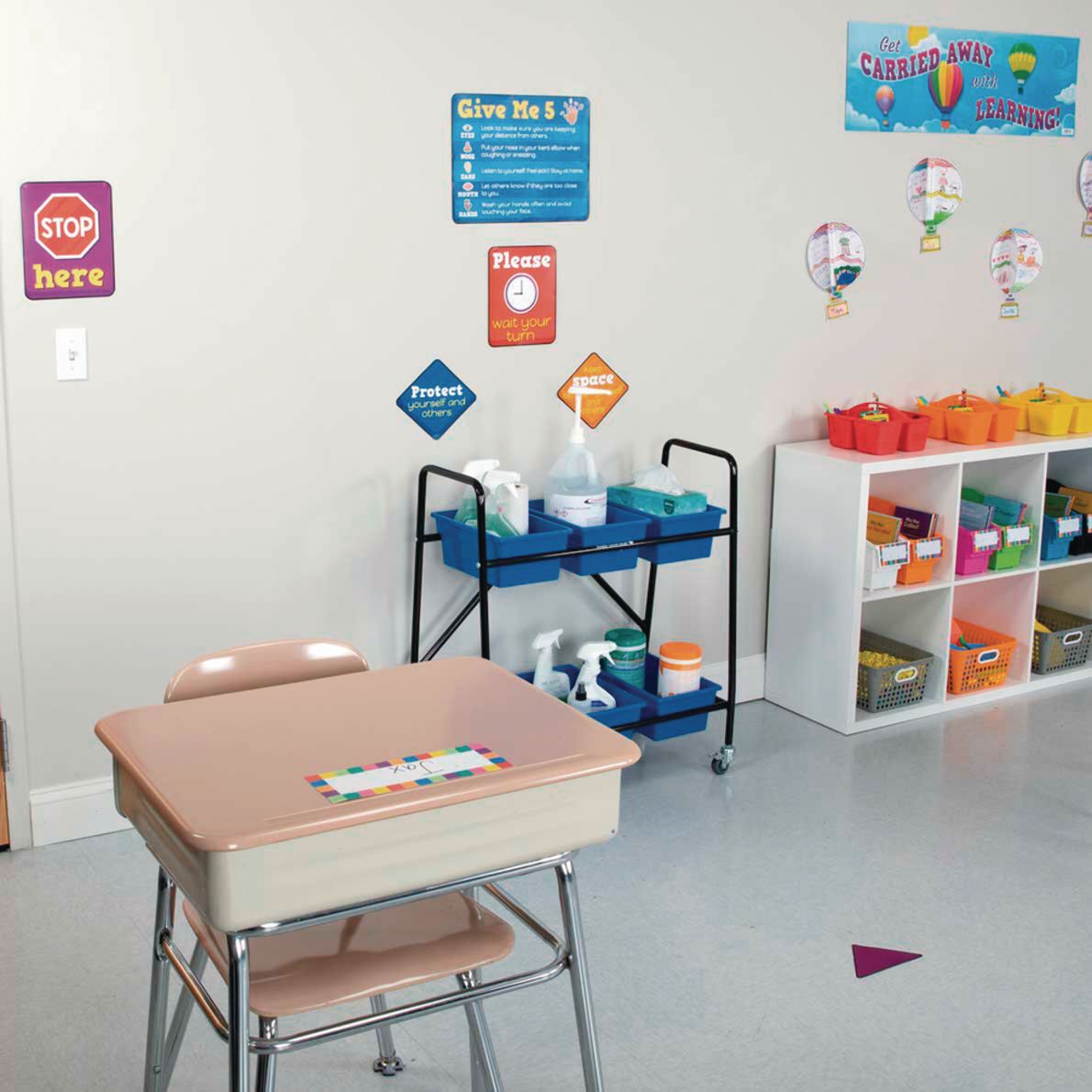 Really Good Stuff® EZ Stick Safety First Floor and Wall Decals - 16 die ...