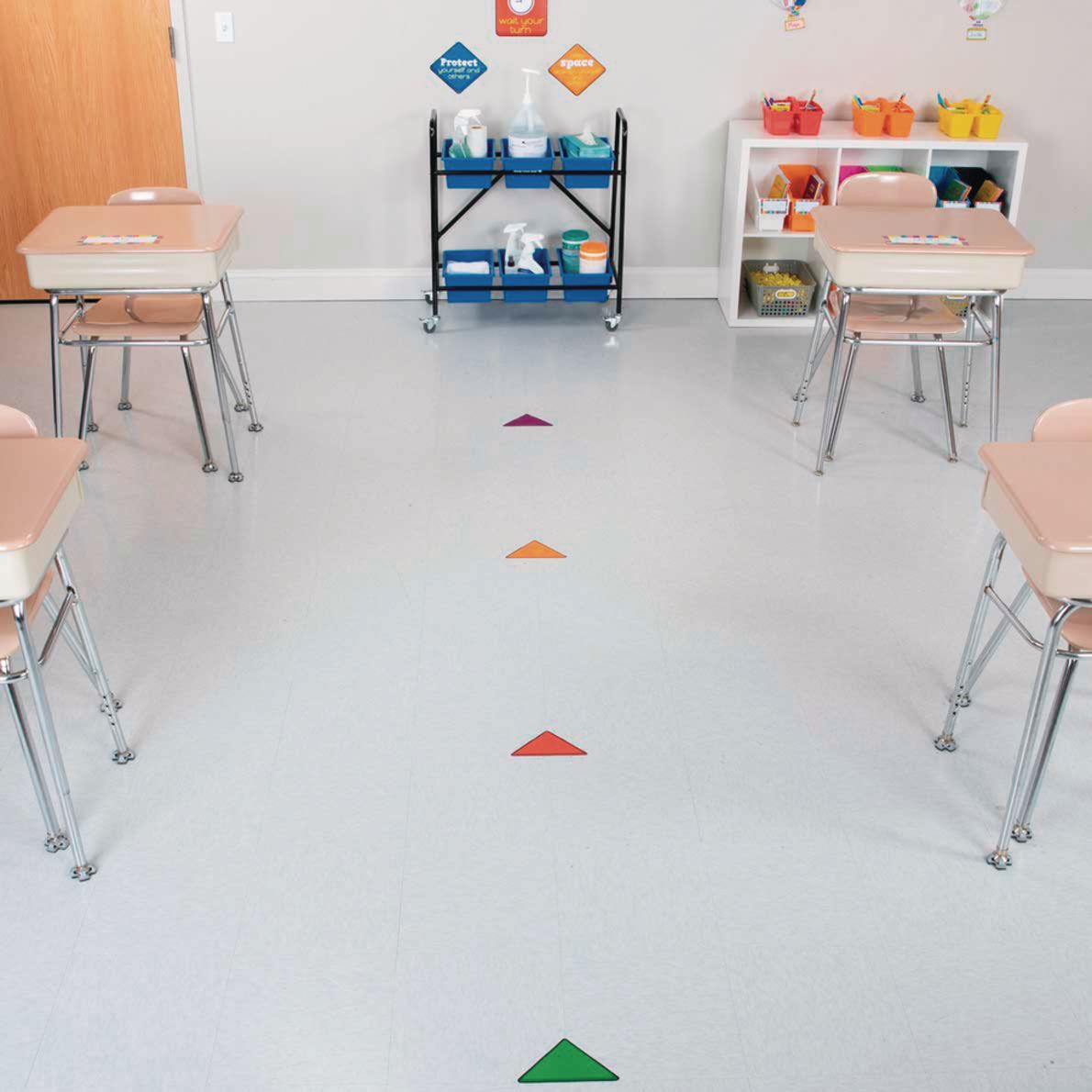 Really Good Stuff® EZ Stick Safety First Floor and Wall Decals - 16 die ...