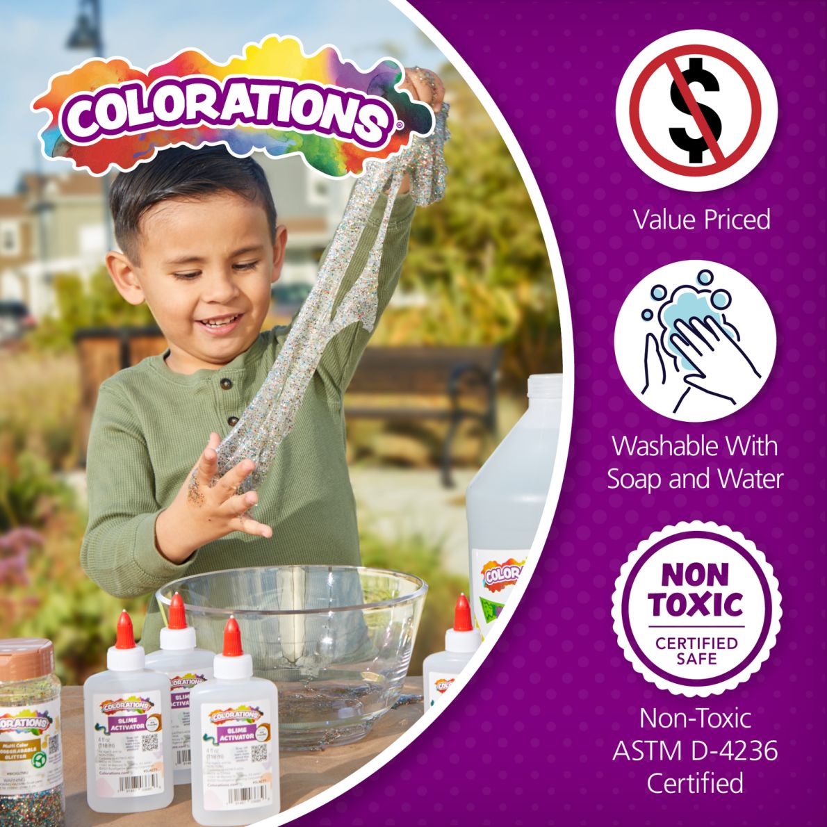 Colorations® Washable Clear Glue, Gallon