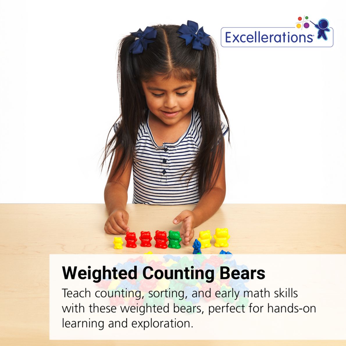 Excellerations® Weighted Counting Bears - 96 Pieces