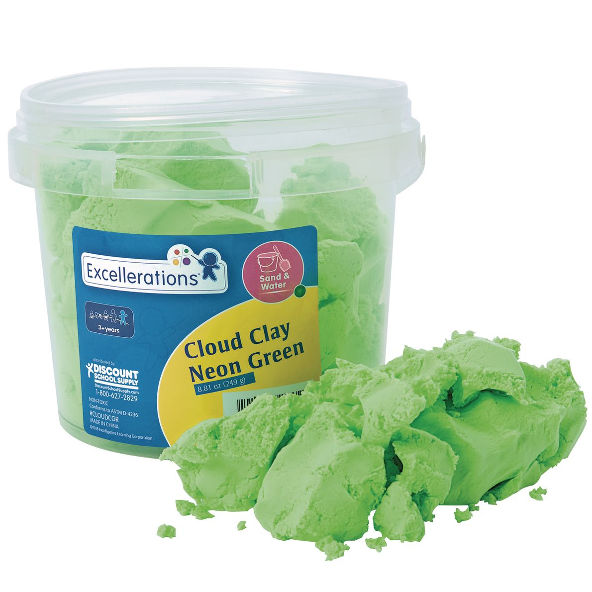 Excellerations® Cloud Clay - Neon Green