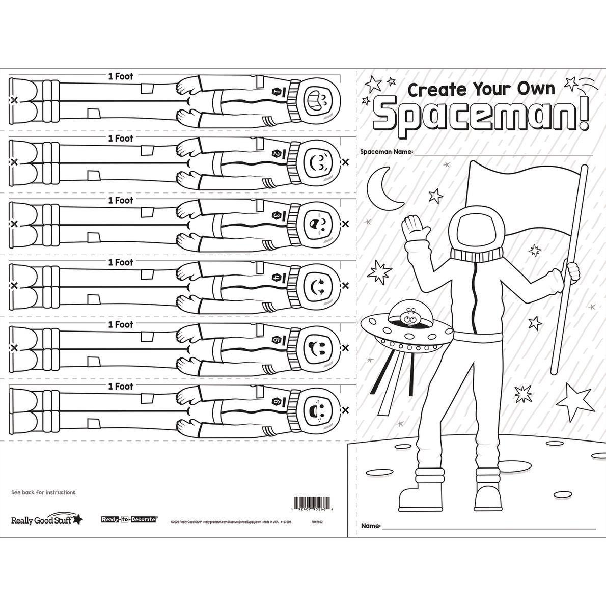 Ready-To-Decorate Spaceman Teaches Distancing Measurement Tool and ...