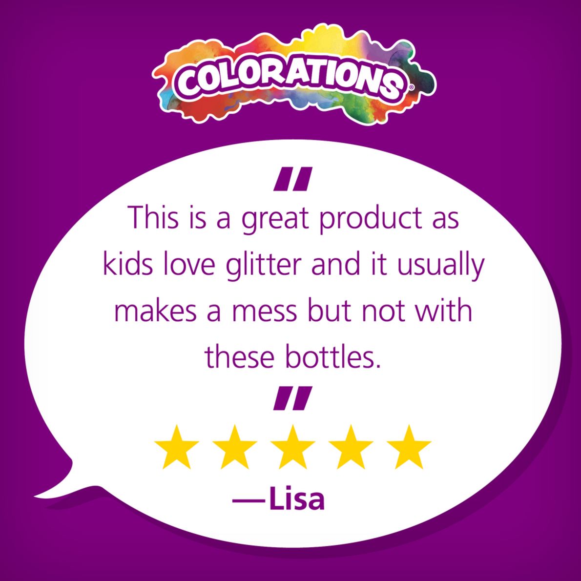 Colorations® Glitter Glue Classroom Pack - Set of 30