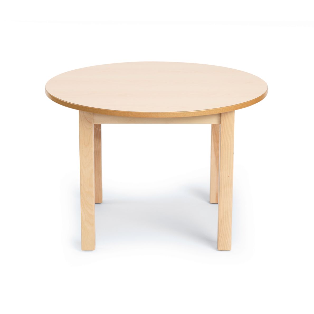 30" Round Maple Laminate Table - 16"H
