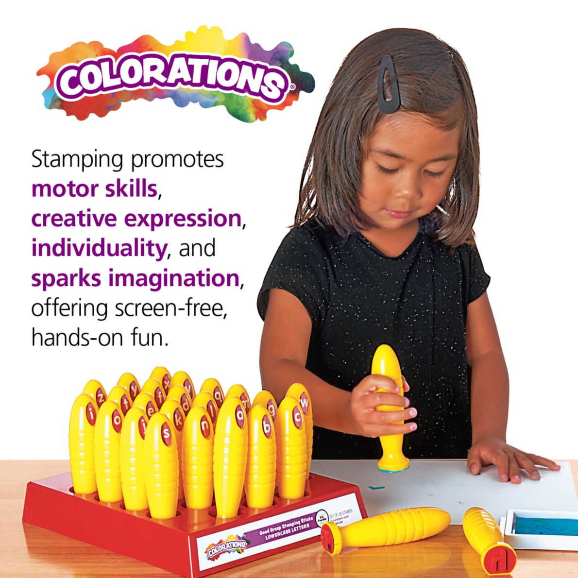 Colorations® Stamping Sticks - 72 Pieces