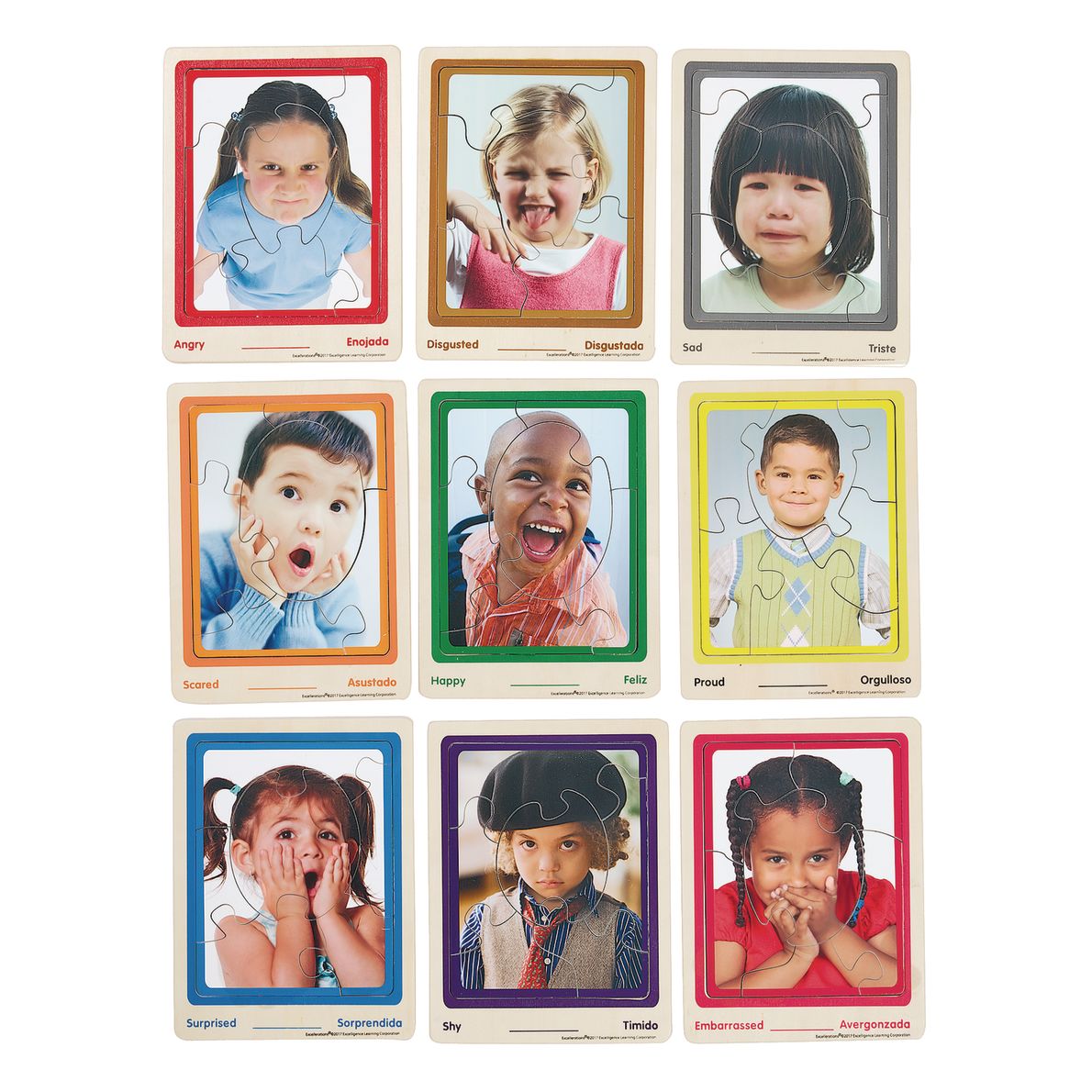 Excellerations® Emotion Puzzles Set of 9