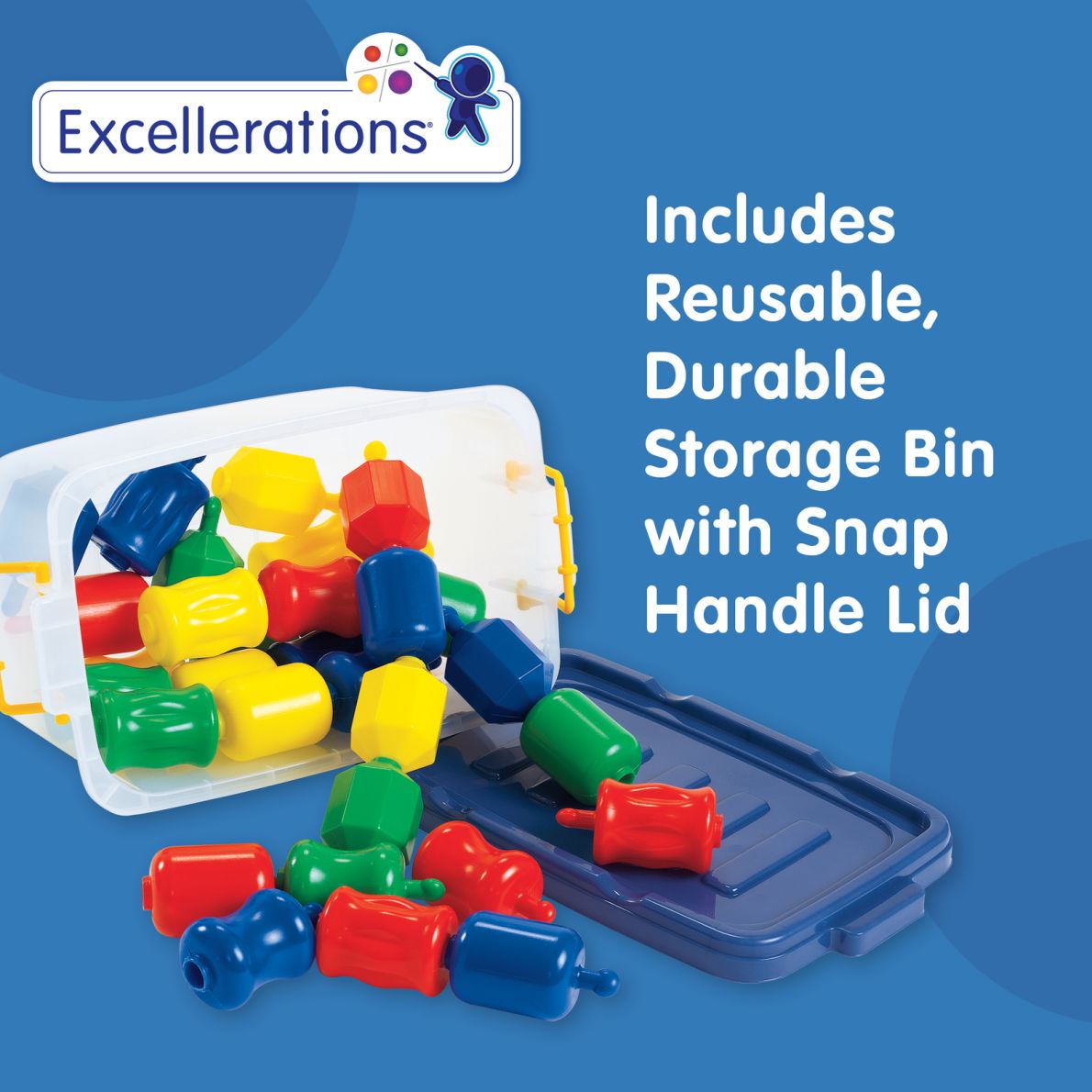 Excellerations® Fun Pop Linking Beads - 28 Pieces