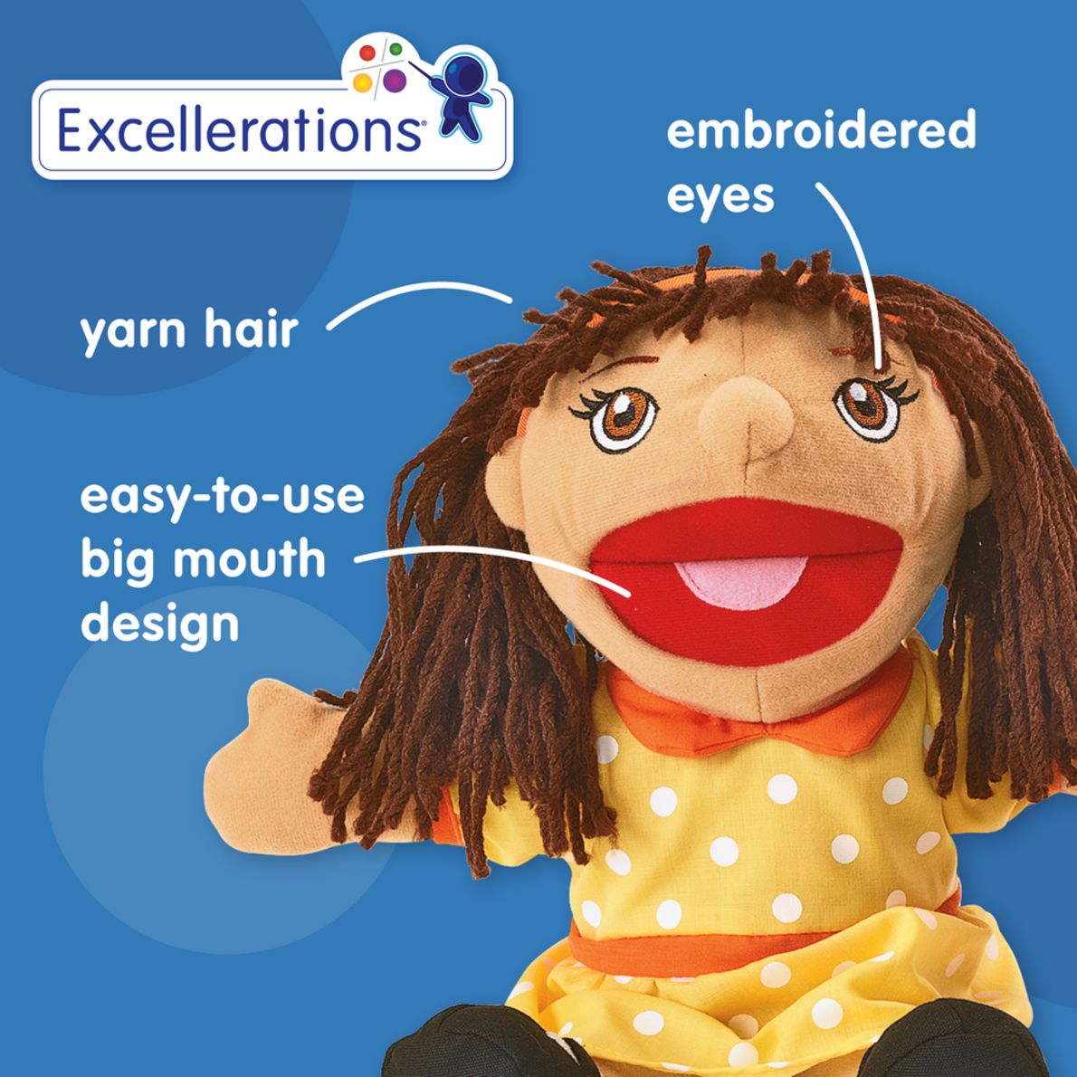 Excellerations® Girl and Boy Puppet Pairs - Set of All 8