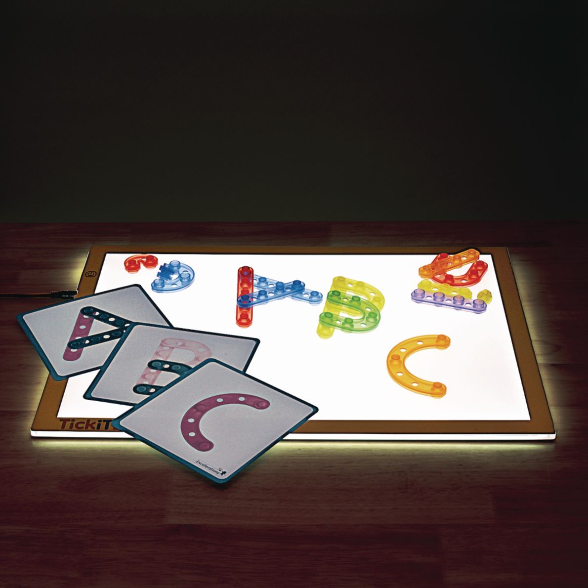 Excellerations Translucent Alphabet Construction Set- 100 Pieces