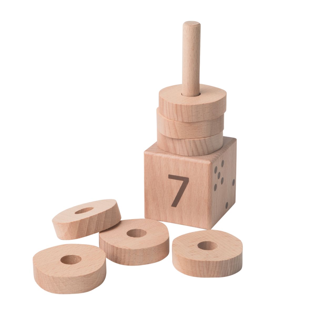 Natural 1-10 Number Stacker - 1 kit