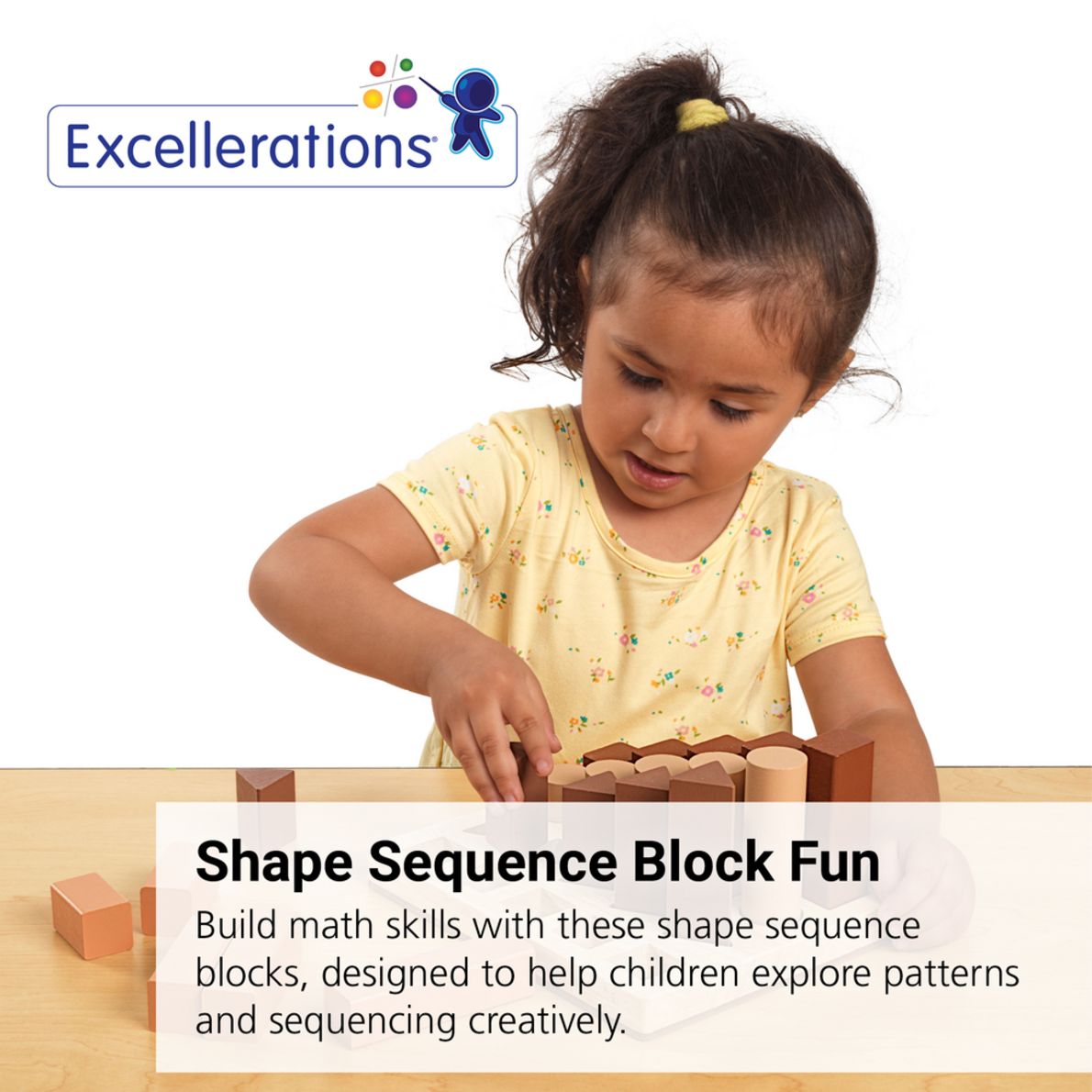 Shape Sequence Blocks - 21 Pieces