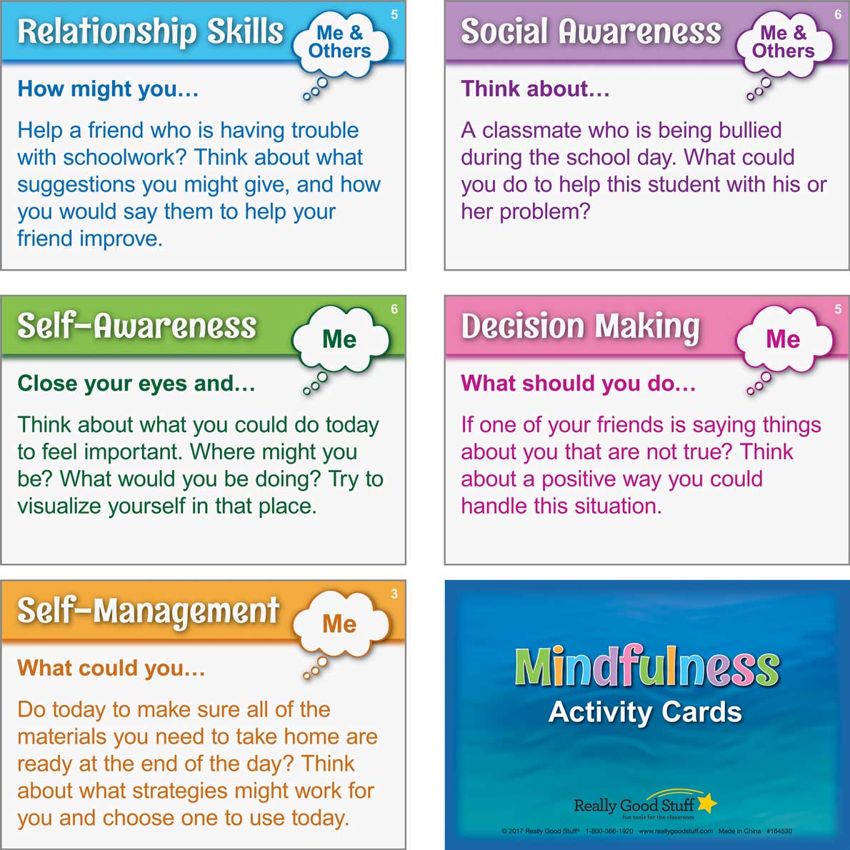 Really Good Stuff® Interactive Social-Emotional Discussion Cards and ...