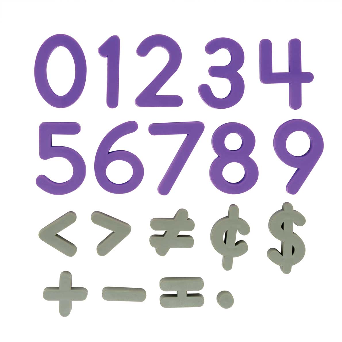 Plastic Magnetic Number and Symbols Kit
