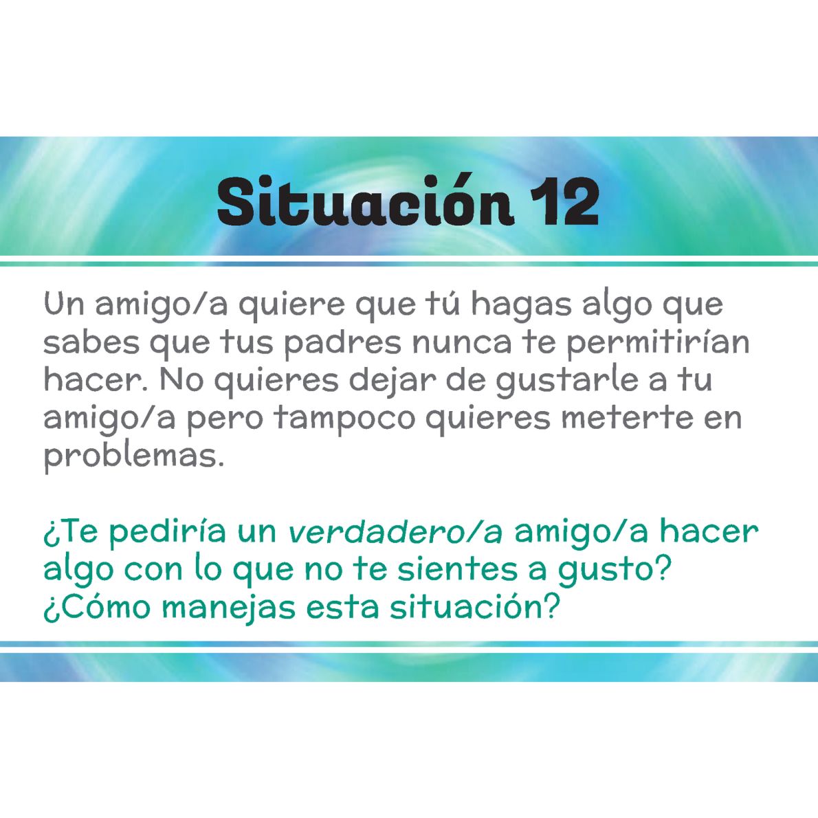 Spanish Social Skills Discussion Cards (Tarjetas de conversacion acerca ...