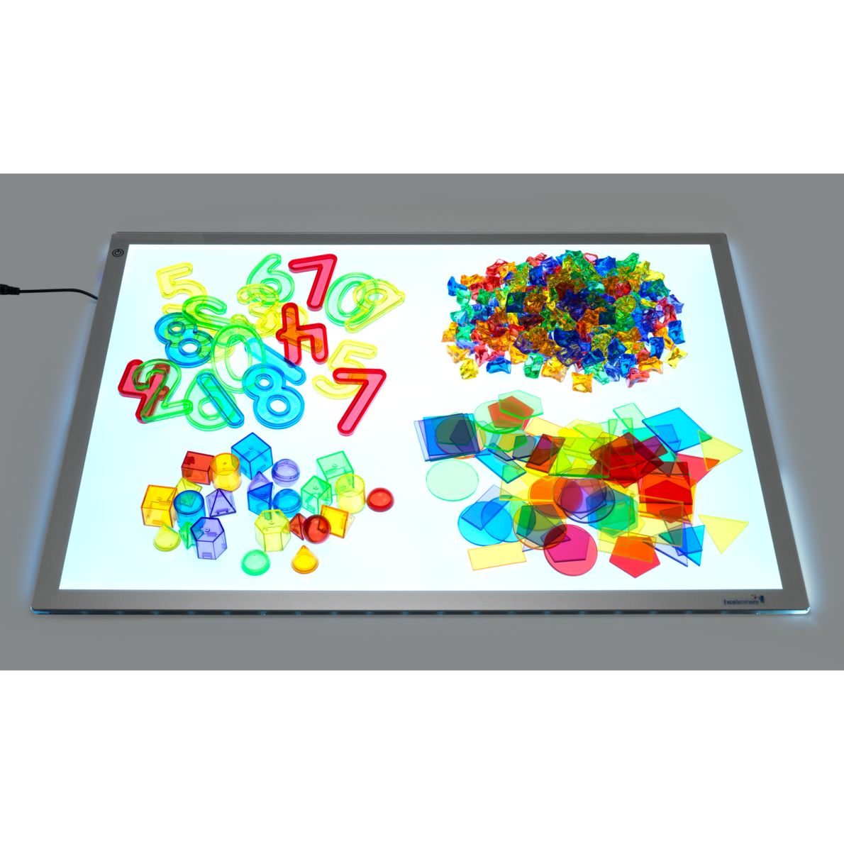 Excellerations® Light Table Math Bin - 296 Pieces