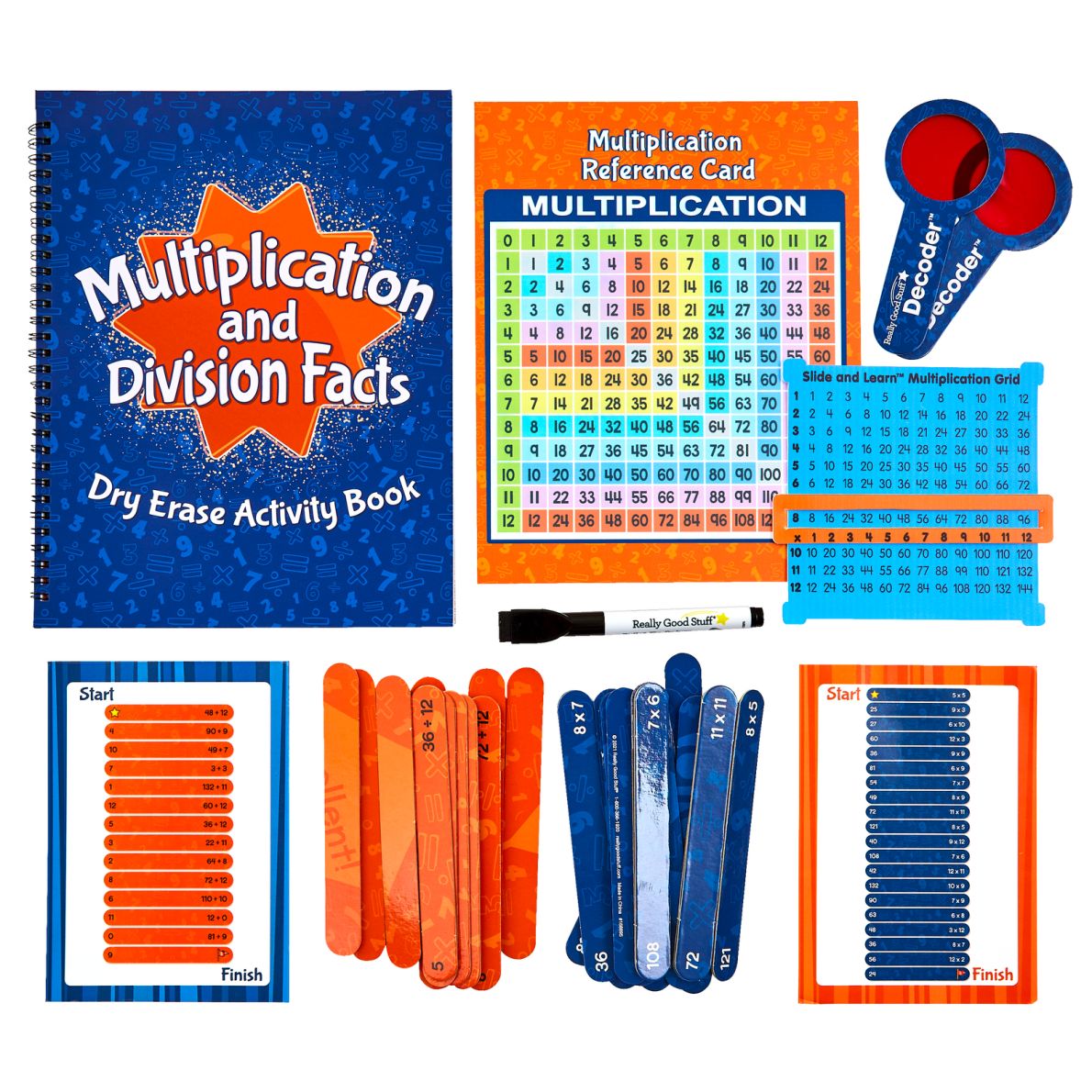 Really Good Stuff® Math Skills: Grade 3-5 - Multiplication and Division