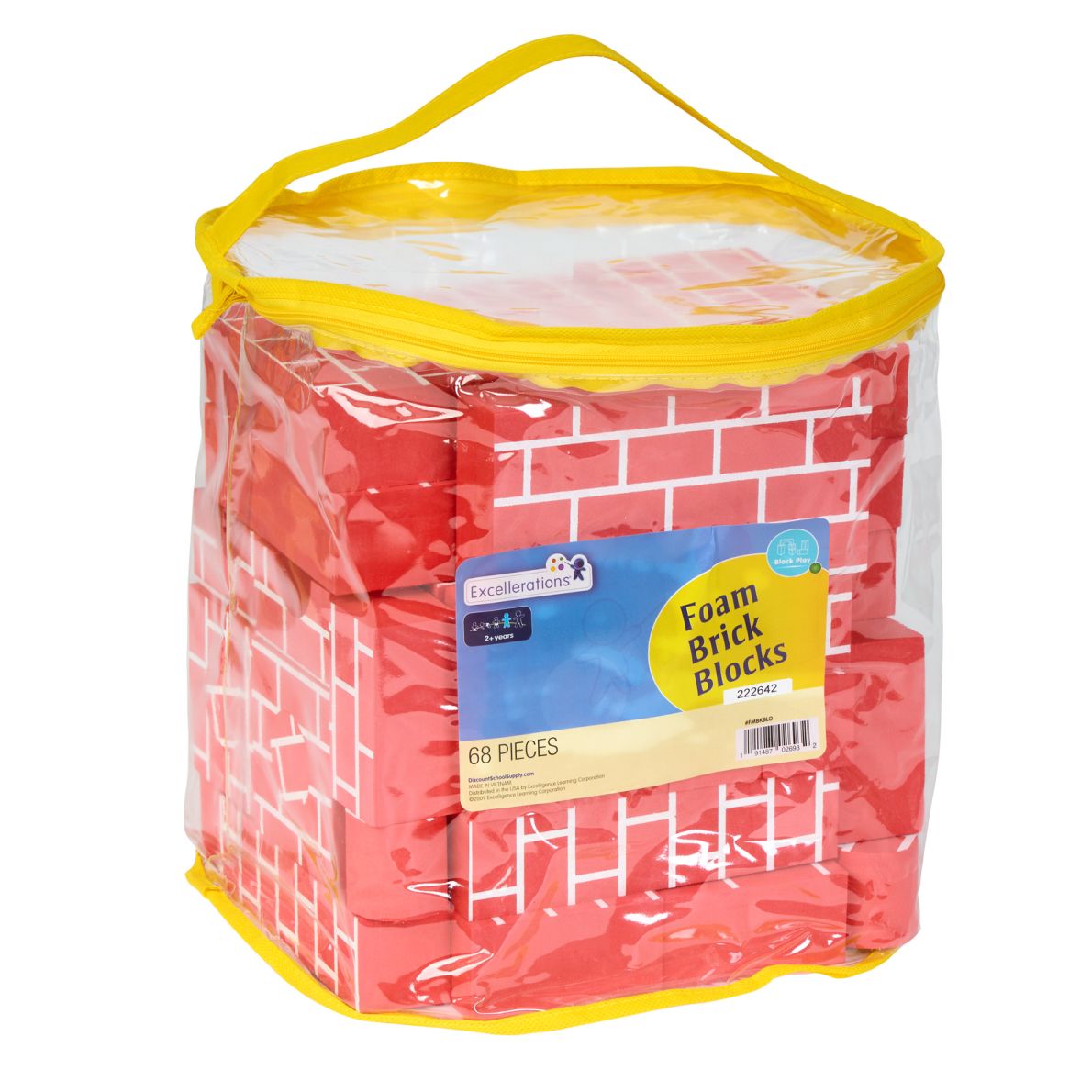 Excellerations® Foam Brick Blocks - Set of 68