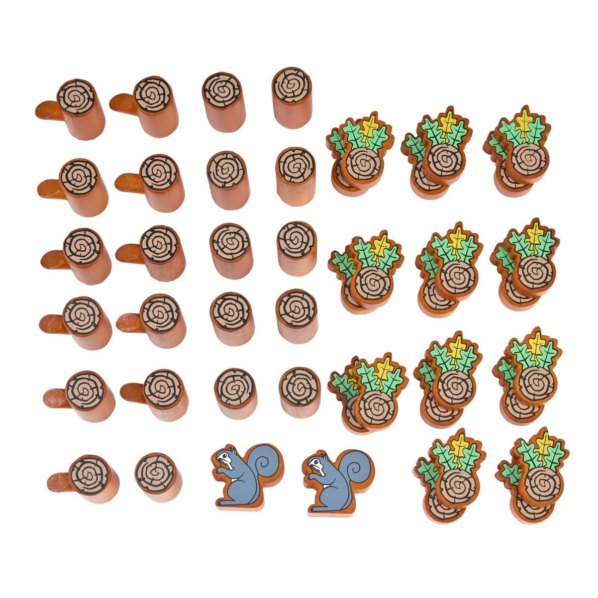 Excellerations® Tree and Squirrel Blocks - Set of 46