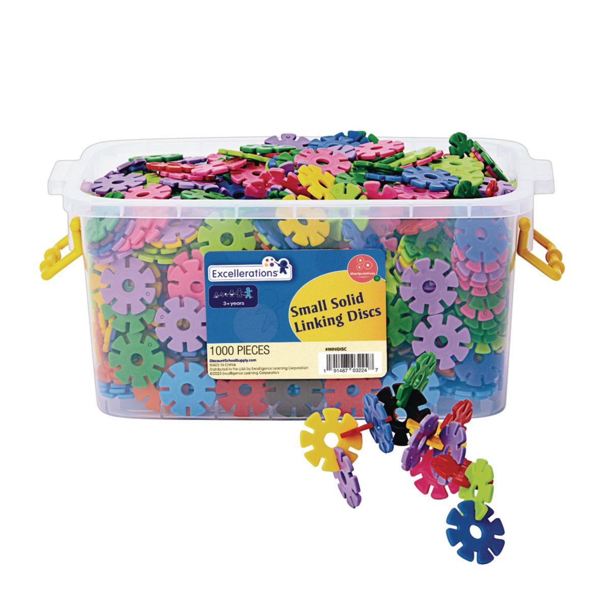 Excellerations® Small Solid Linking Discs - 1000 Pieces