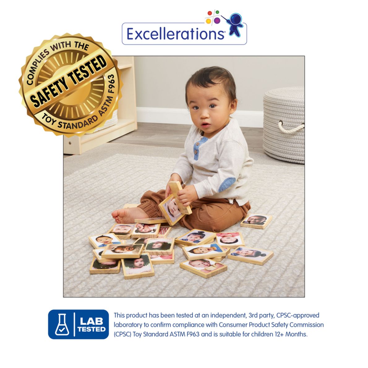Excellerations® Emotion Photo Tiles Set of 24