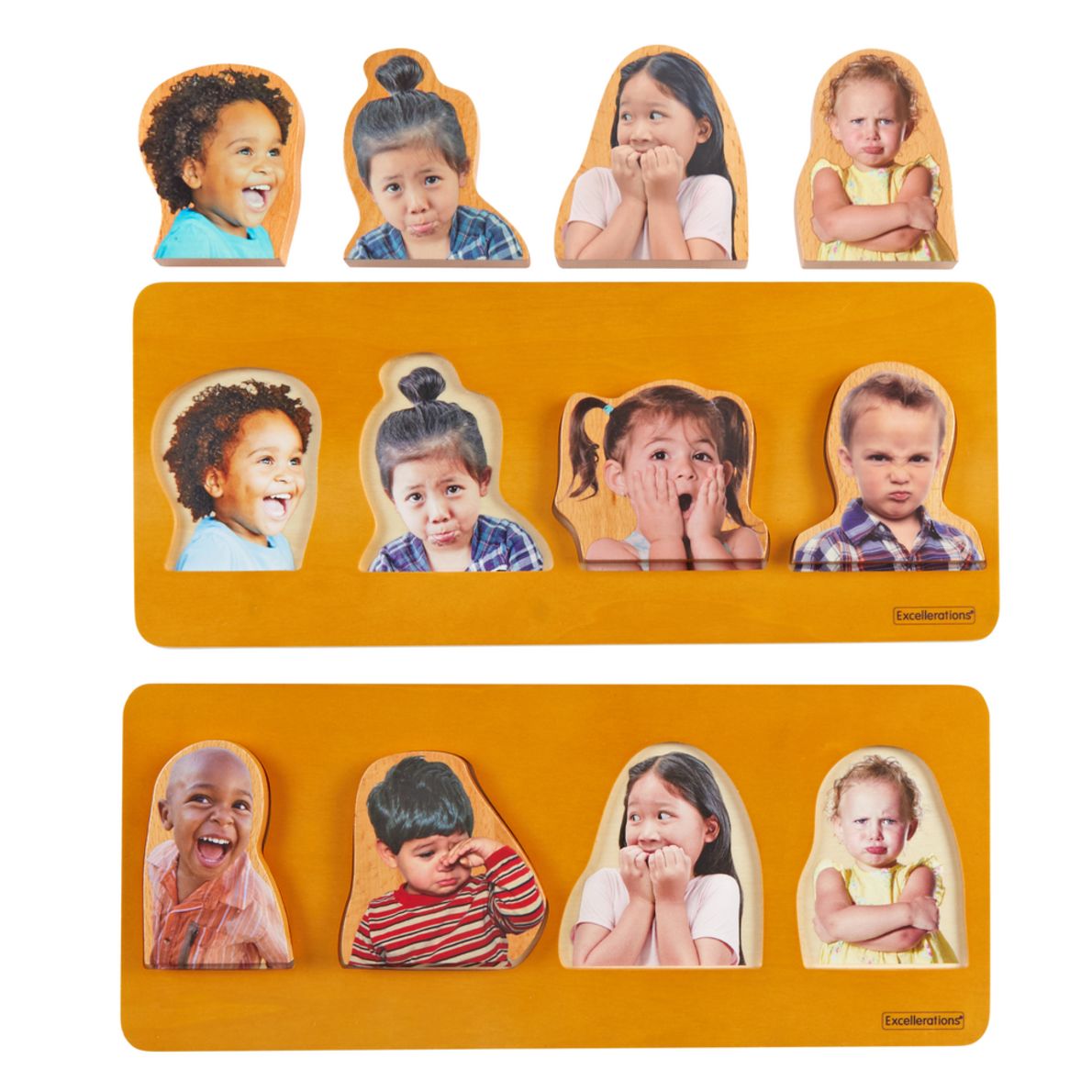 Excellerations® Emotion Puzzles for Toddlers - Set of 2