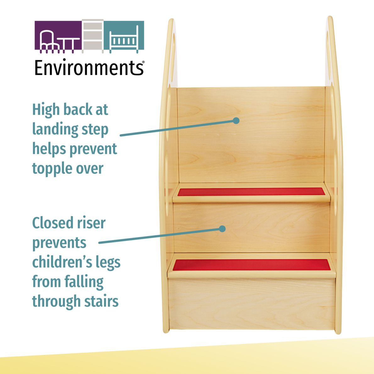 Discount School Supply® Step-Up Wood Toddler Stairs