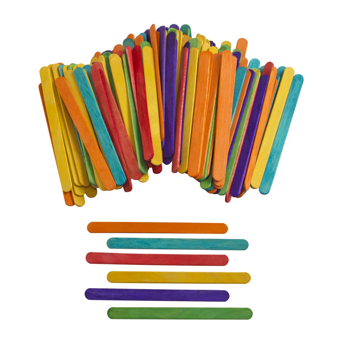 Colorations® Colored Regular Craft Sticks - 150 Pieces