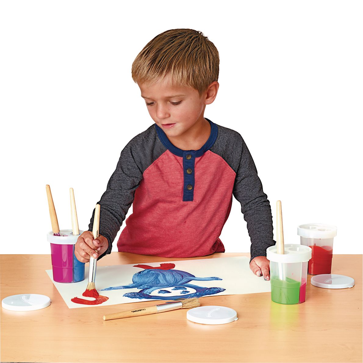 Colorations® Double-Dip Divided Paint Cups Set of 5