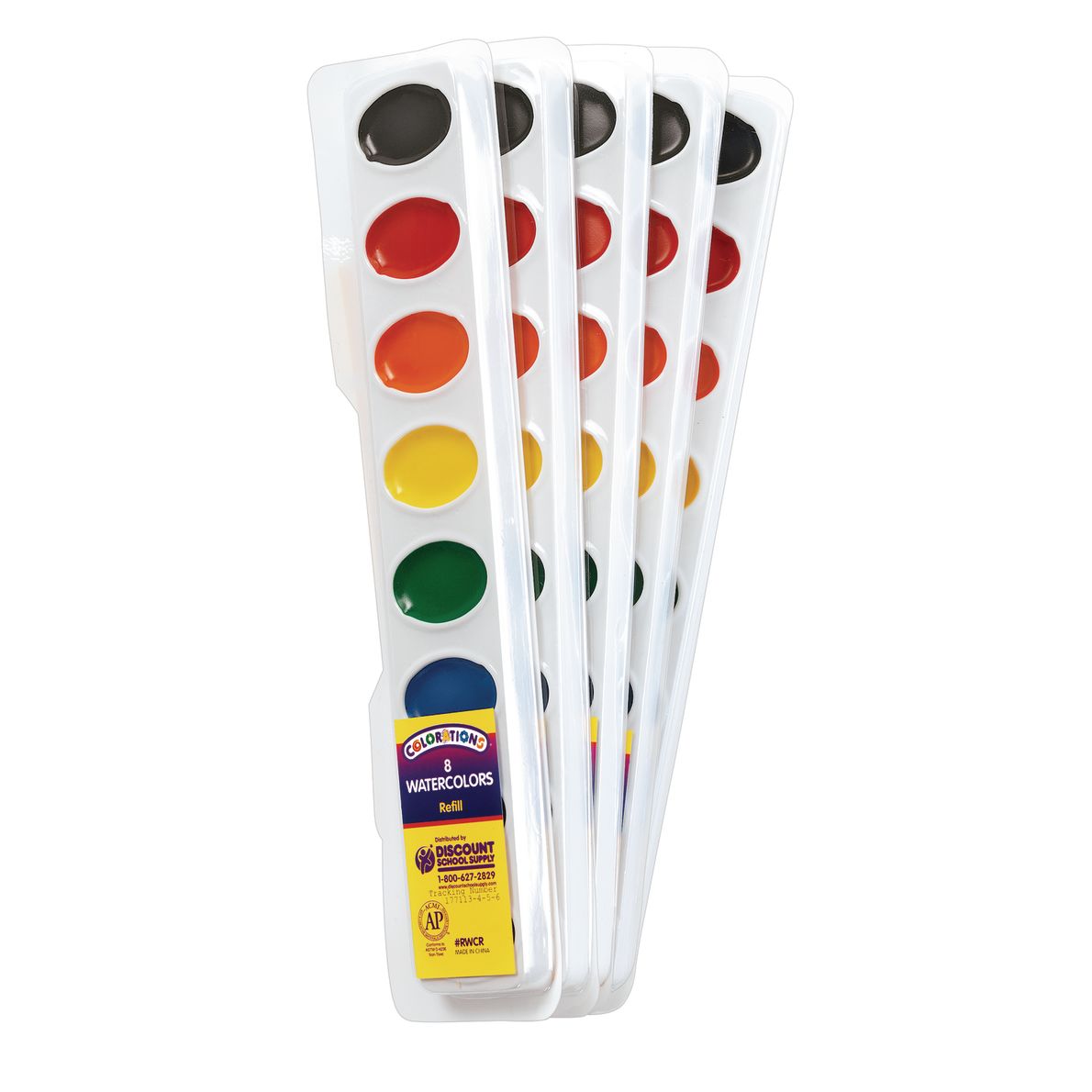 Colorations® Regular Best Value Watercolor Paints - 24 Palettes, 8 Colors