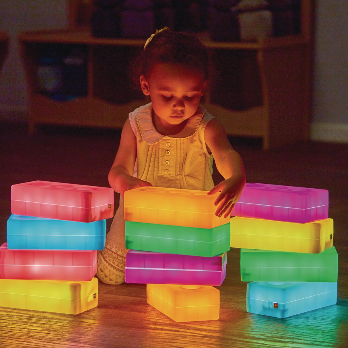 Light Up Construction Bricks - Set of 12