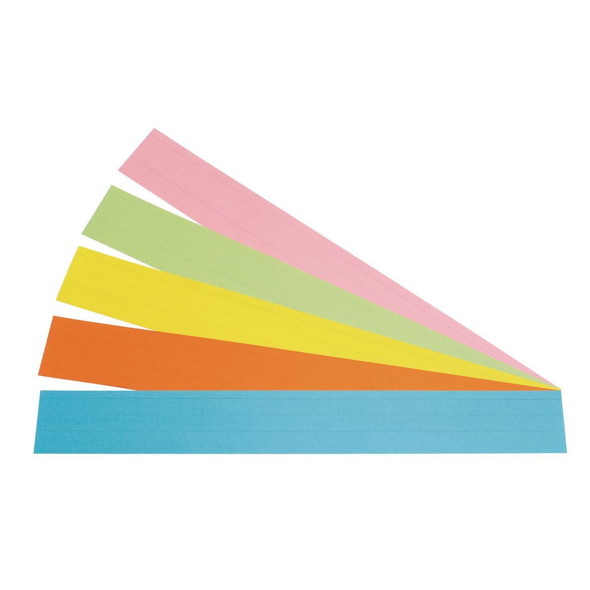 Rainbow Assorted Sentence Strips - 100 Strips