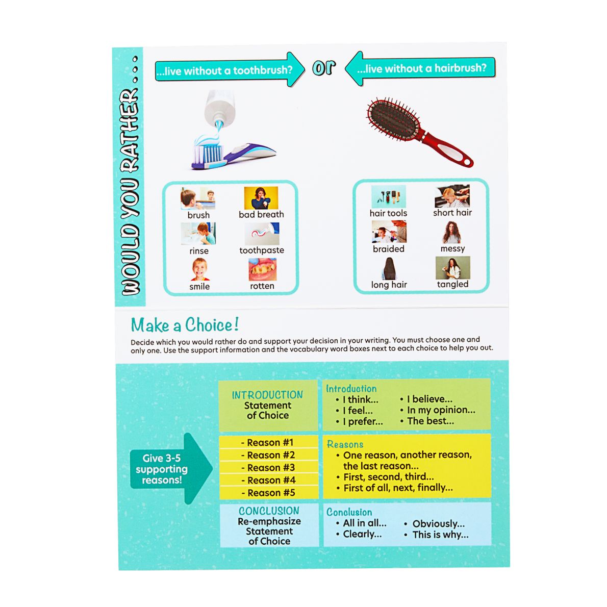 Really Good Stuff® Would You Rather Prompt Cards