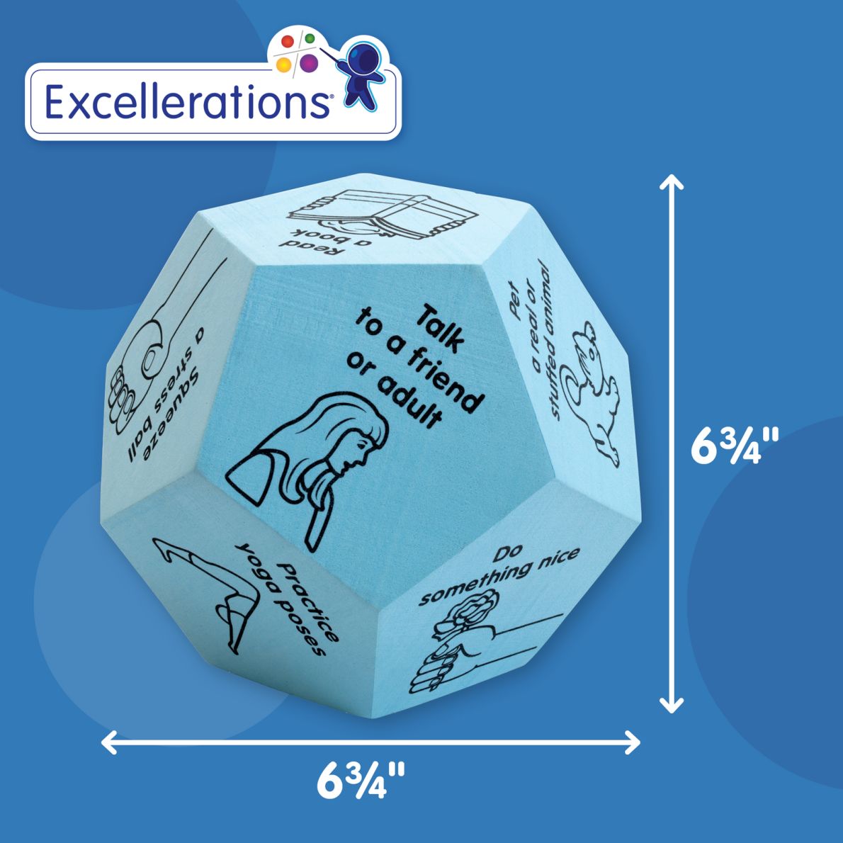 Excellerations® Social-Emotional Learning Emotions Dice with Mindful ...