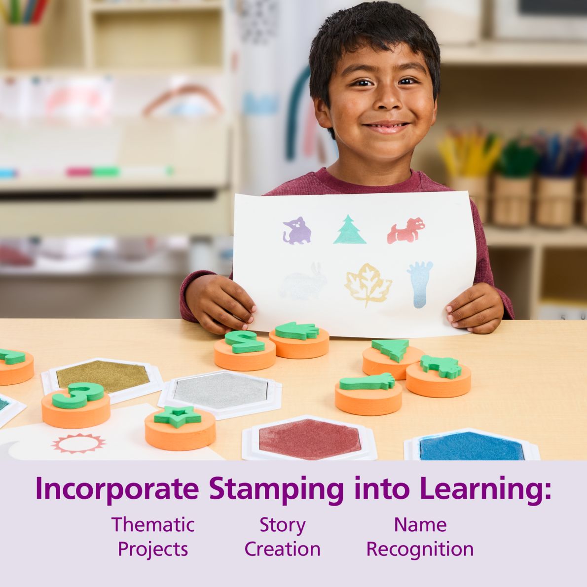 Colorations® Stampers Shapes and Numbers - Set of 26