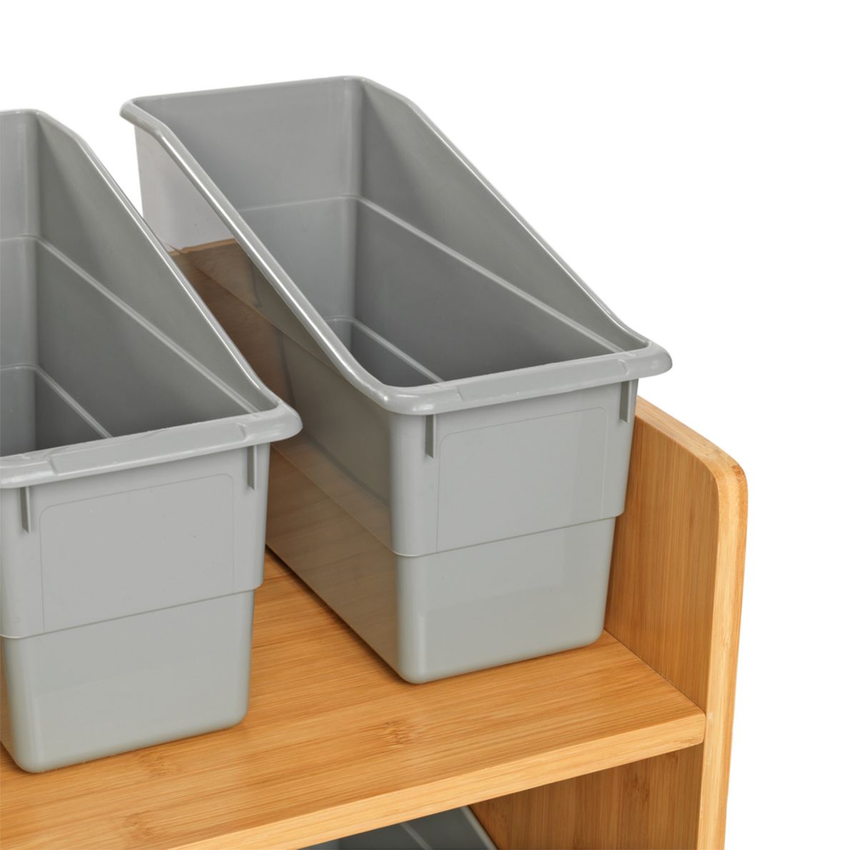 Really Good Stuff® Three Tier Shelf Storage with Pebble Durable Book ...