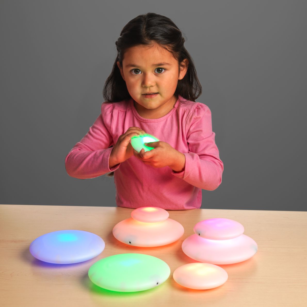 Illuminated Sensory Glow Pebbles - 12pcs
