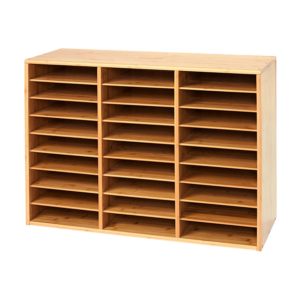 Really Good Stuff® 27-Slot Bamboo Mail Center