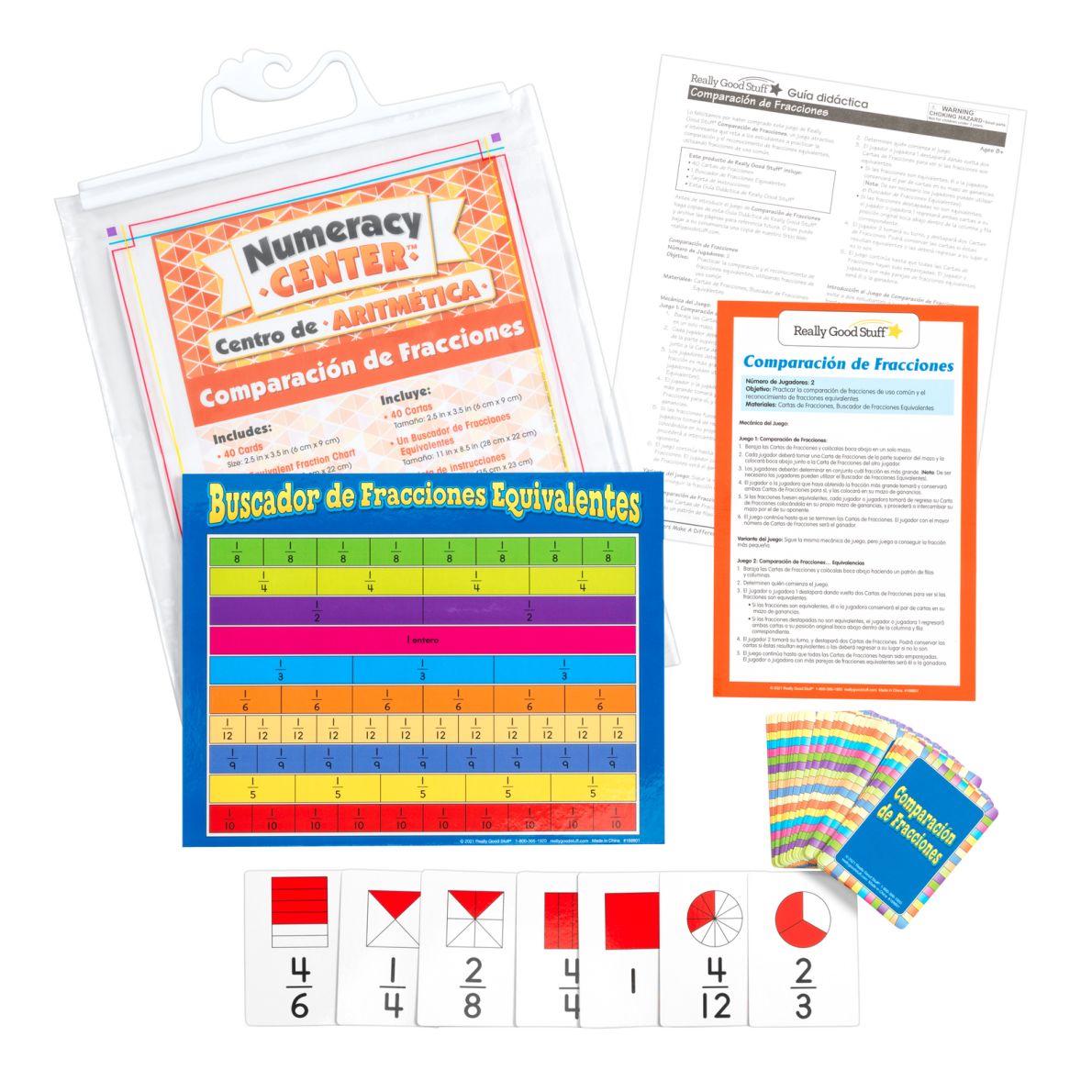 Really Good Stuff® Spanish Math Skills Numeracy Centers Grades 3-6 ...