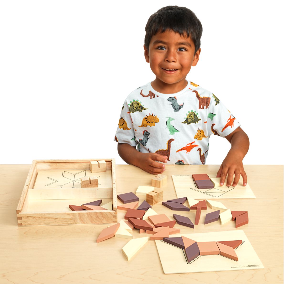 Excellerations® Wooden Pattern Blocks - 44 Pieces