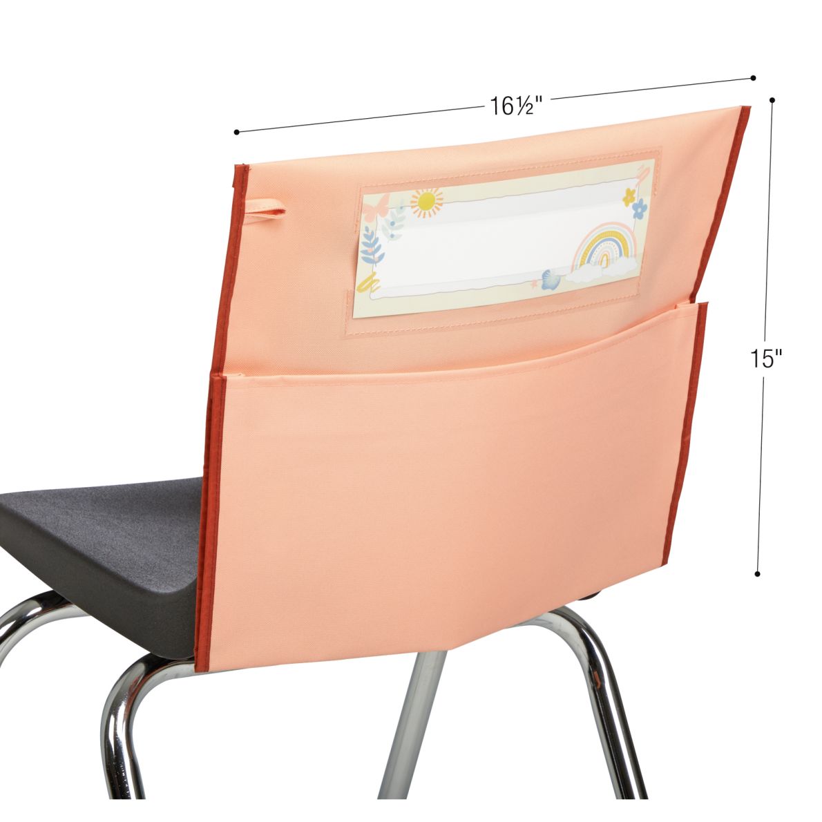Really Good Stuff® Boho Chair Pocket Classic –Peach Chair Pocket with ...