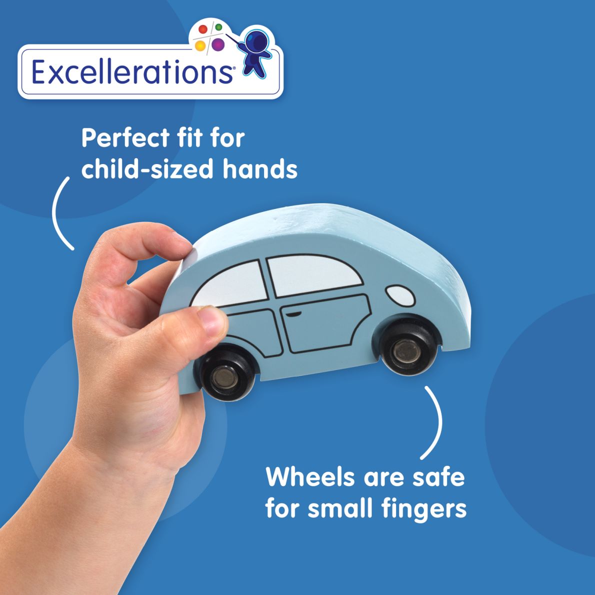 Excellerations® Wooden Cars - Set of 4