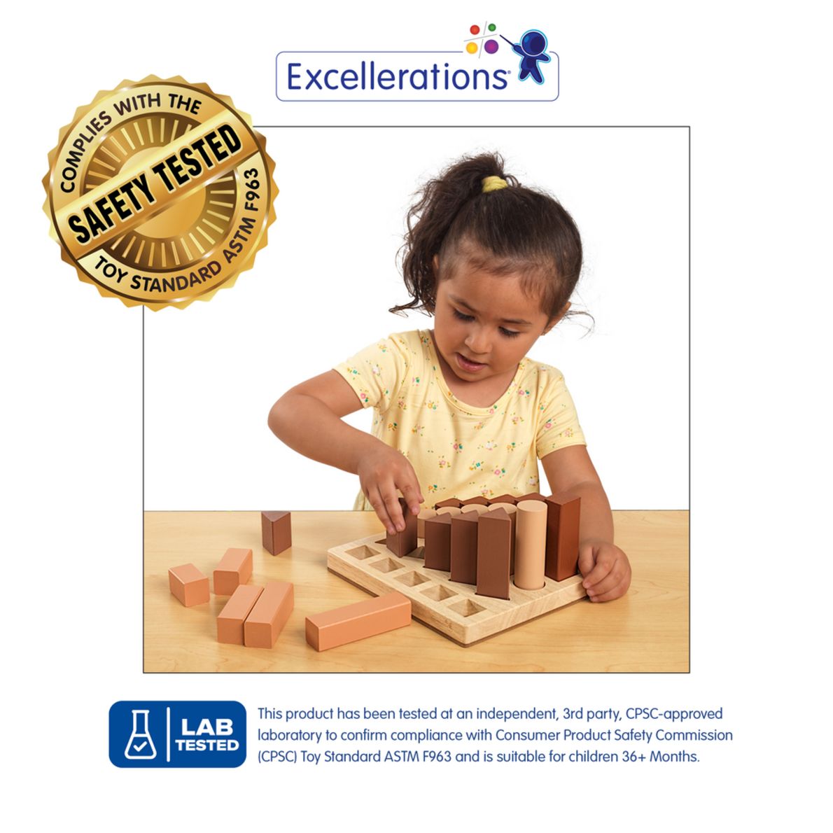 Excellerations® Natural Shape Sequence Blocks - Set of 21