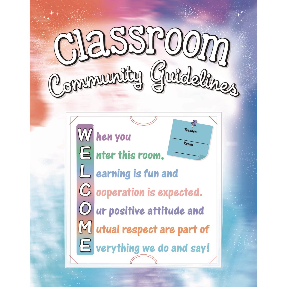 Really Good Stuff® Classroom Community Guidelines 12-in-1 Poster Set