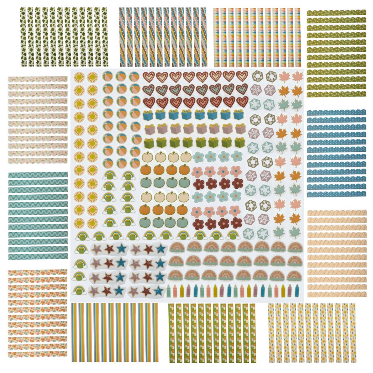 Really Good Stuff® Boho Borders and Accents Bulletin Board Classroom ...