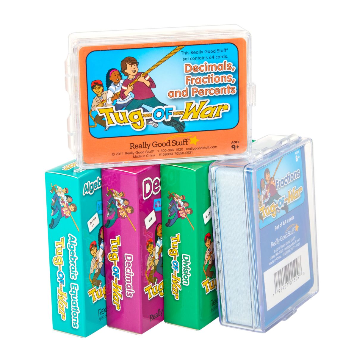 Really Good Stuff® Tug of War Intermediate Math Card Set - 5 Card Set