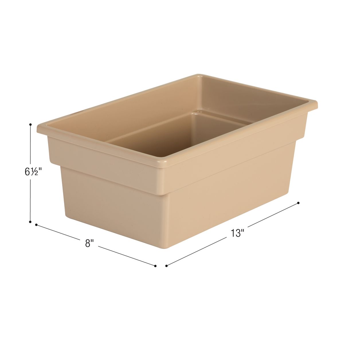Really Good Stuff® All Purpose Bins - Tan, 6 Pack